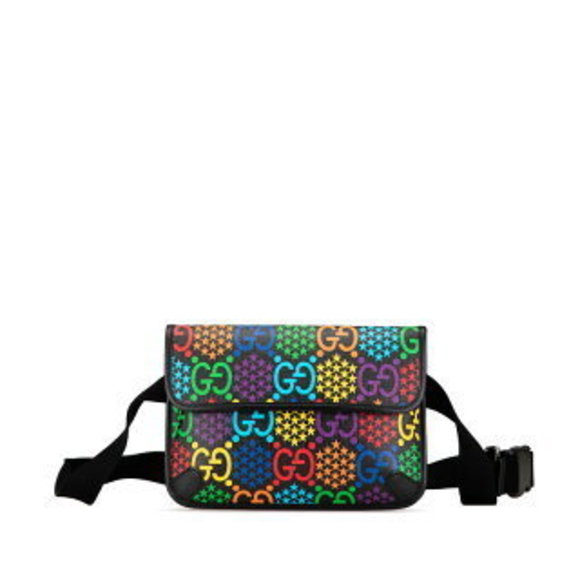 Gucci | Bags | Gucci Gg Psychedelic Waist Bag Body Black Multicolor ...